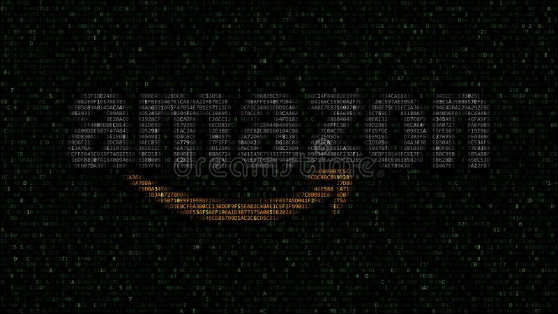Amazon.com Logo Made of Flashing Hexadecimal Symbols on Computer Screen ...
