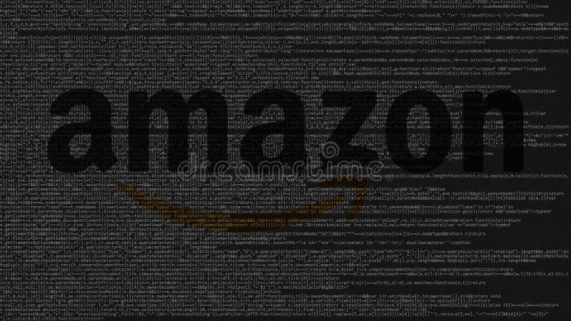 Amazon.com Logo Made of Source Code on Computer Screen. Editorial 3D ...