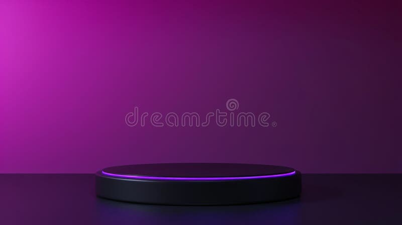Amazon Echo Smart Speaker on Table with Purple Background Stock ...