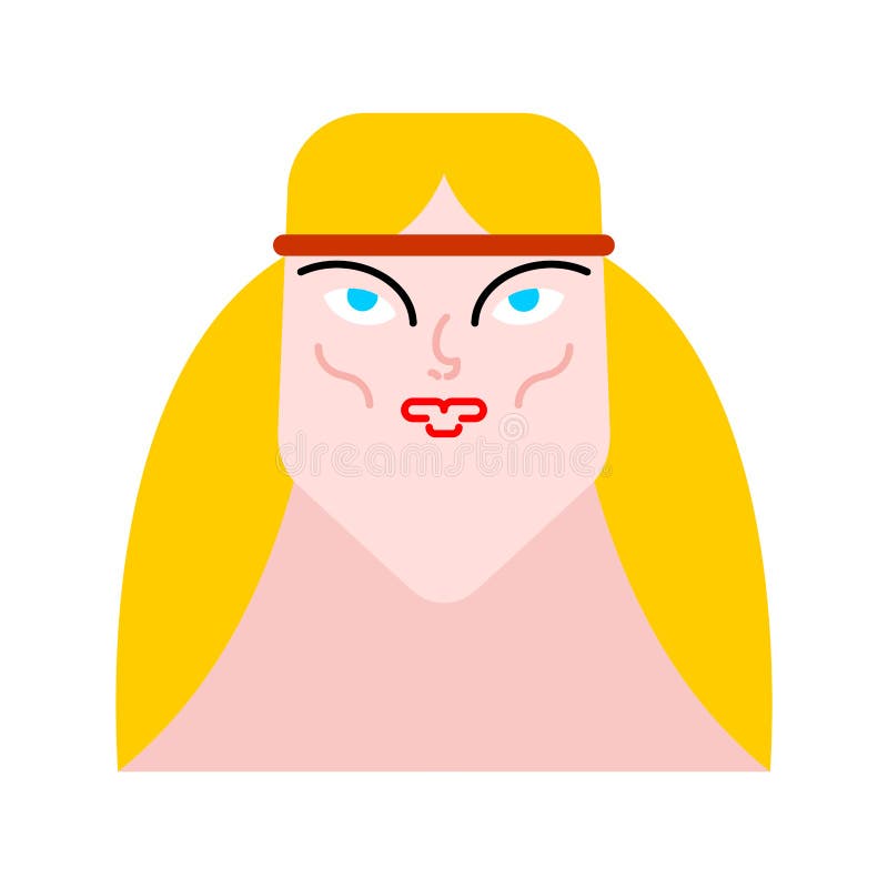 Amazon Female Face. Head Woman Warrior Stock Vector - Illustration of ...