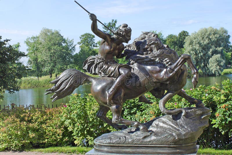 Amazon fight with leopard stock image. Image of czarinas - 26411275