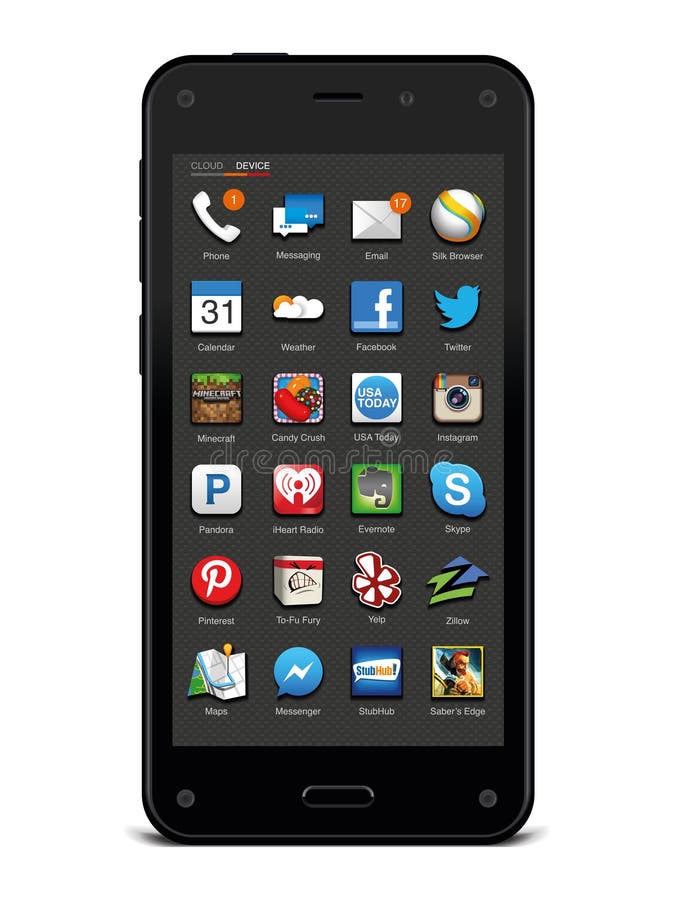 Amazon Fire Phone editorial photo. Illustration of cellphone - 41855586