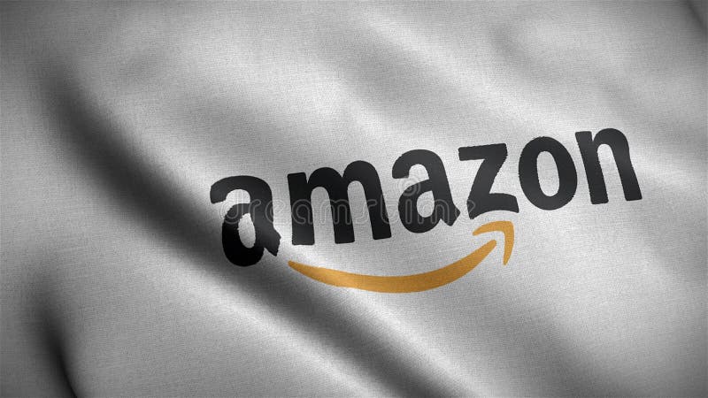 Amazon Flag 3D White Background Stock Video - Video of alpha, ecommerce ...