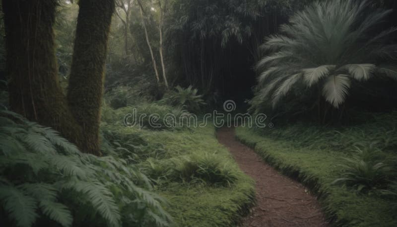 Amazon Forest Beautiful Landscape Stock Illustration - Illustration of ...