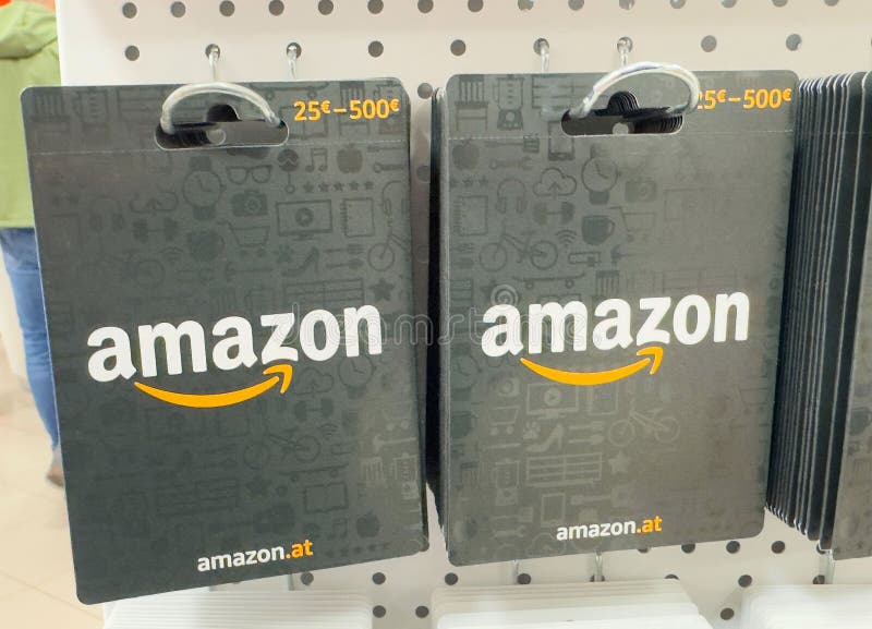 Amazon Gift Cards Display Store Euro Value Stock Photos - Free ...