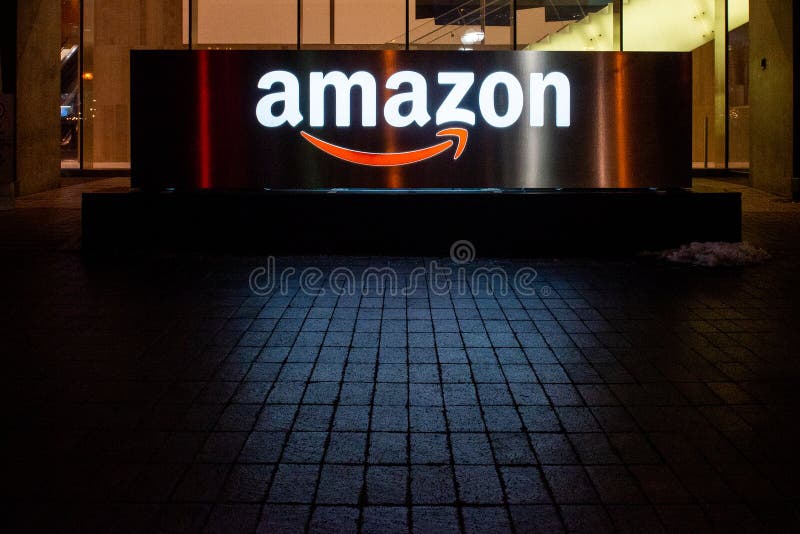 Amazon Head Office Sign in America Editorial Photo - Image of logo ...