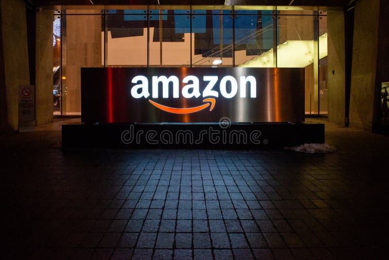 Amazon Head Office Sign in America Editorial Stock Image - Image of ...
