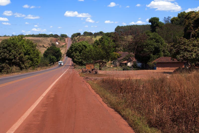 Amazon highway stock photo. Image of outback, route, blue - 15981858