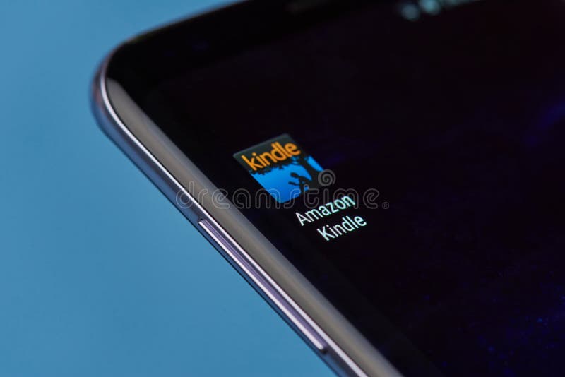 Amazon Kindle Application Icon Editorial Stock Photo - Image of android ...