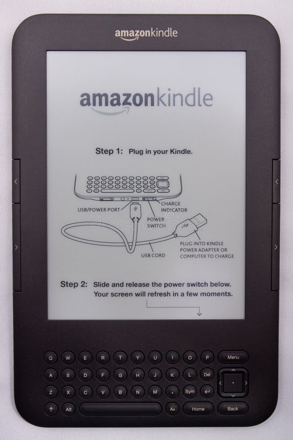 Amazon Kindle E-Reader editorial image. Image of noble - 19770760