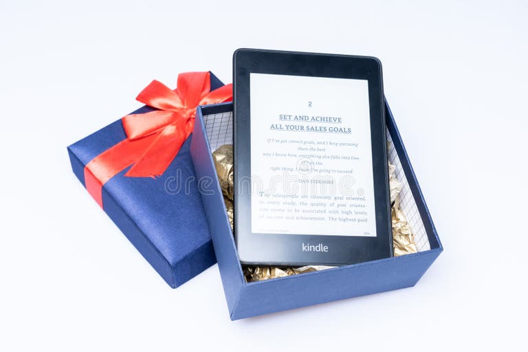 Amazon Kindle Paperwhite editorial image. Image of electronic - 217663115