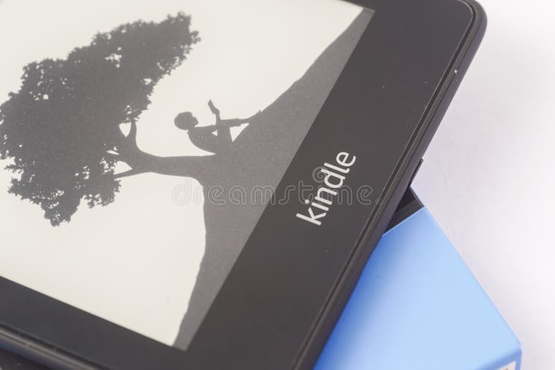 Amazon Kindle Paperwhite 2019 Editorial Stock Image - Image of ...