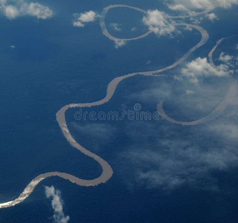 Amazon meandering stock photo. Image of south, landscape - 4018168