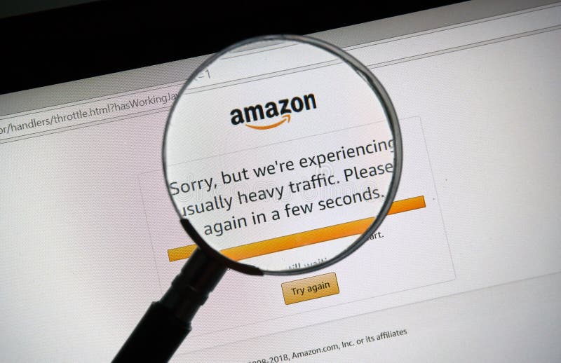 Amazon Prime Day Site Issue Message Editorial Image - Image of online ...