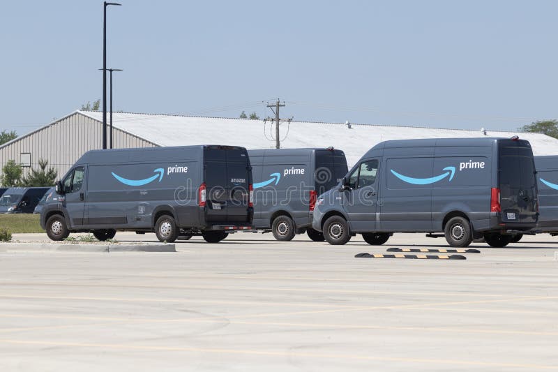 Amazon Prime Delivery Van. Amazon Editorial Photography - Image of ...