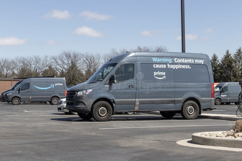 Amazon Prime Delivery Van. Amazon Editorial Photo - Image of purchase ...