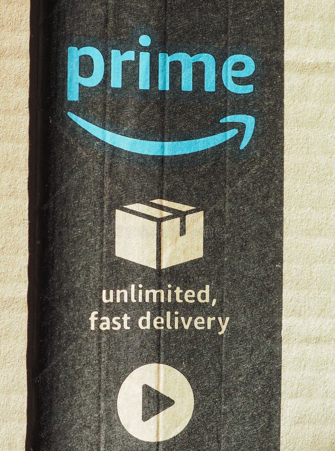 Amazon prime label editorial image. Image of states - 106461870