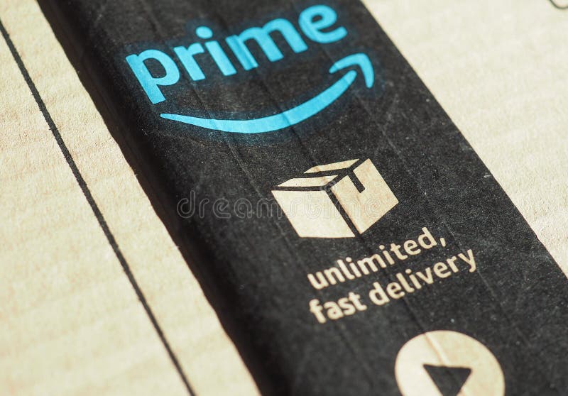 Amazon prime label editorial stock photo. Image of fast - 106903168