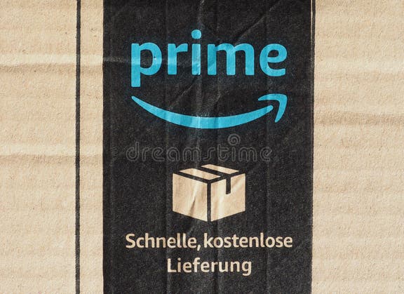 Amazon prime label editorial stock photo. Image of fast - 107720063