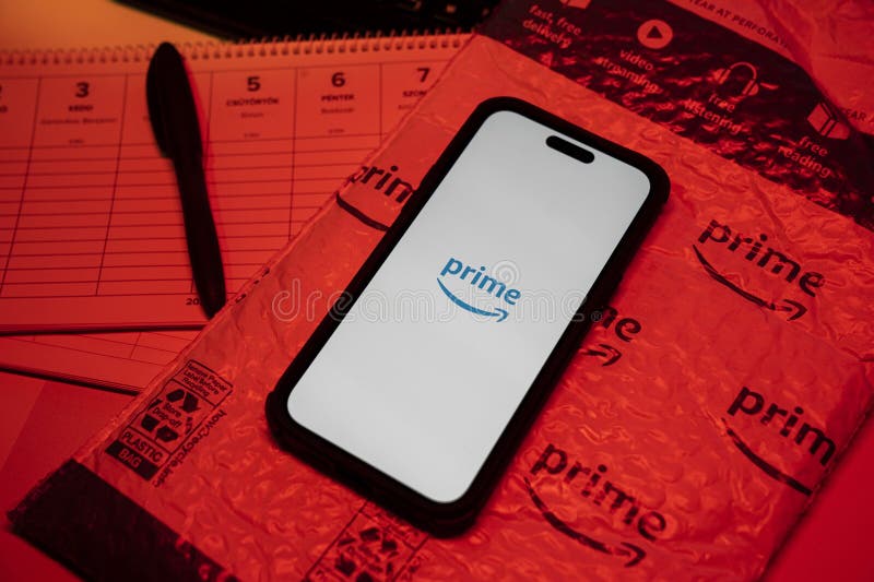 Amazon Prime Video Streaming App on Smartphone on IPhone 14 Pro Screen ...