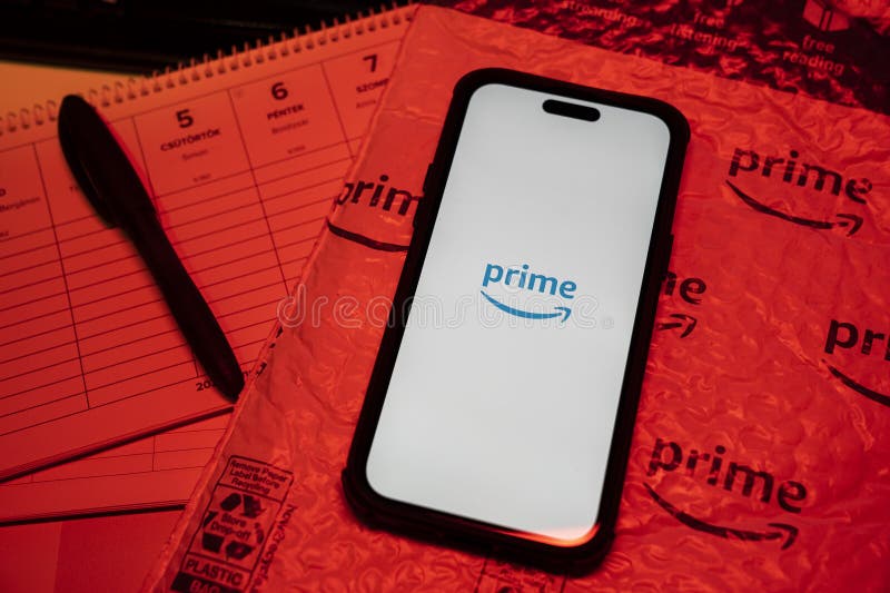 Amazon Prime Video Streaming App on Smartphone on IPhone 14 Pro Screen ...