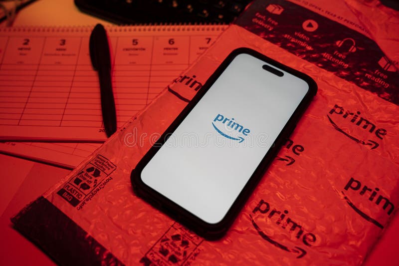 Amazon Prime Video Streaming App on Smartphone on IPhone 14 Pro Screen ...