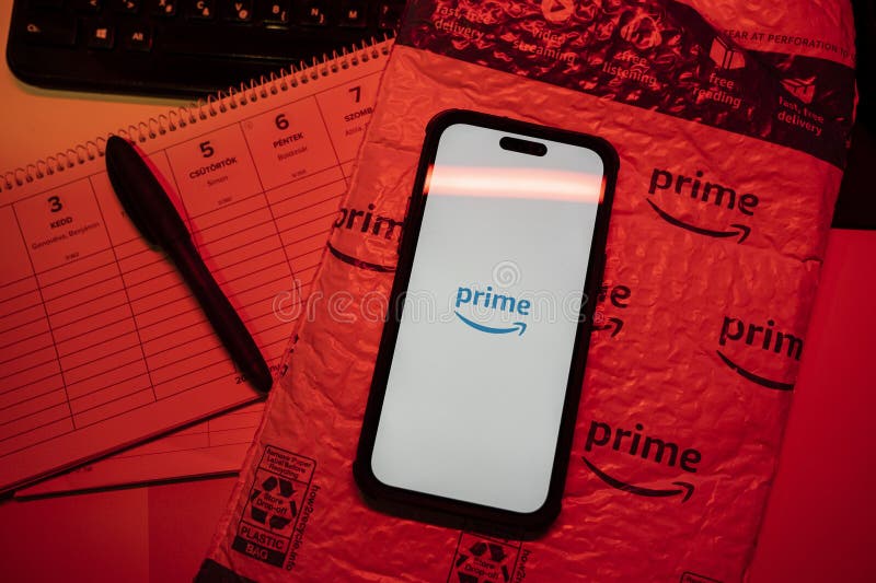 Amazon Prime Video Streaming App on Smartphone on IPhone 14 Pro Screen ...