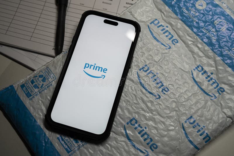 Amazon Prime Video Streaming App on Smartphone on IPhone 14 Pro Screen ...