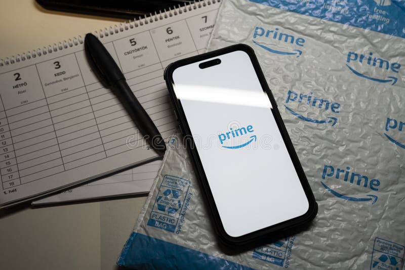 Amazon Prime Video Streaming App on Smartphone on IPhone 14 Pro Screen ...