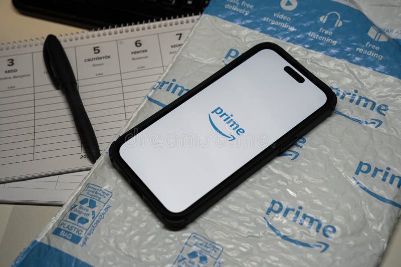 Amazon Prime Video Streaming App on Smartphone on IPhone 14 Pro Screen ...