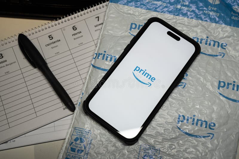 Amazon Prime Video Streaming App on Smartphone on IPhone 14 Pro Screen ...