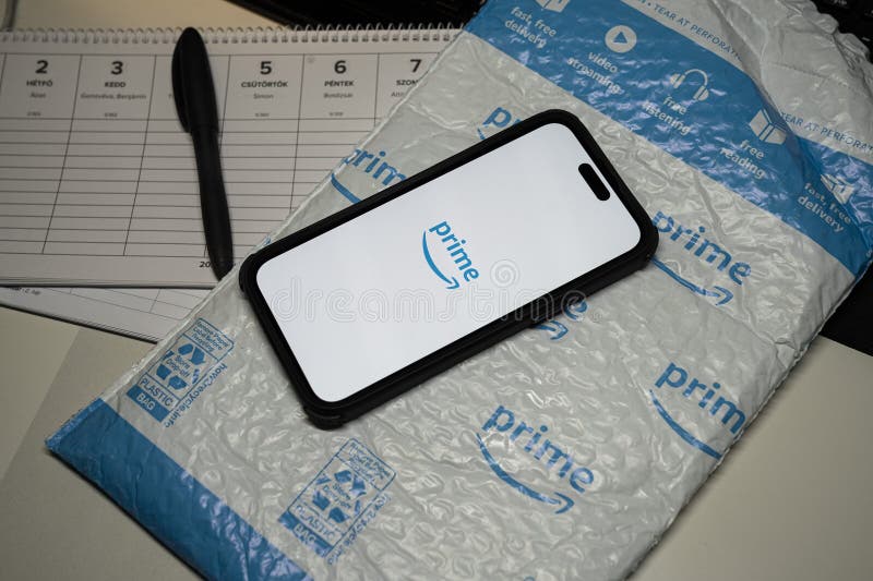 Amazon Prime Video Streaming App on Smartphone on IPhone 14 Pro Screen ...