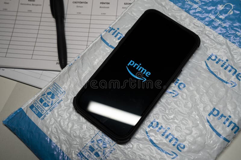 Amazon Prime Video Streaming App on Smartphone on IPhone 14 Pro Screen ...