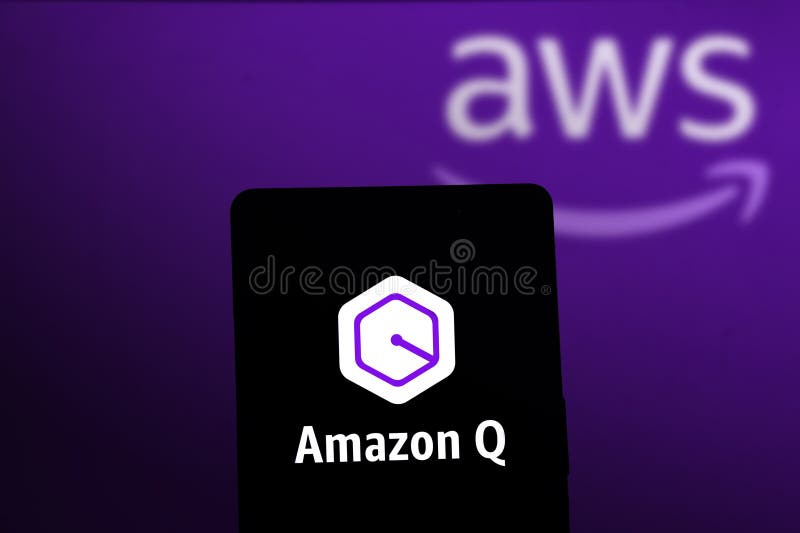 Amazon Q Logo on Smartphone. Editorial Photography - Image of ...