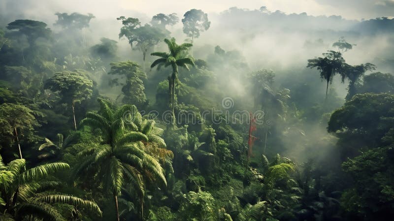 Rain forest stock illustration. Illustration of woodland - 280330050