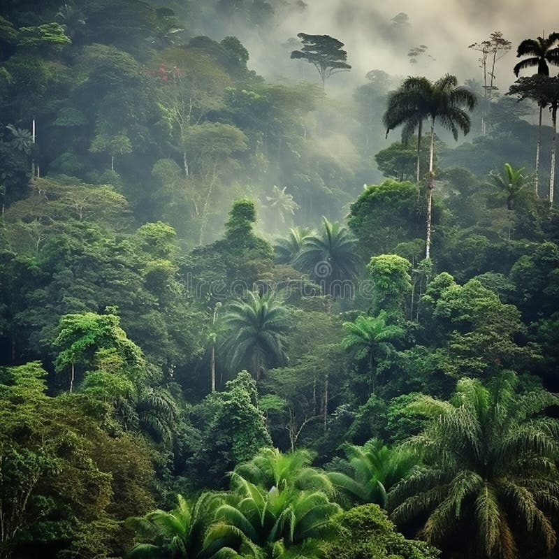 Rain forest stock illustration. Illustration of wilderness - 280330280