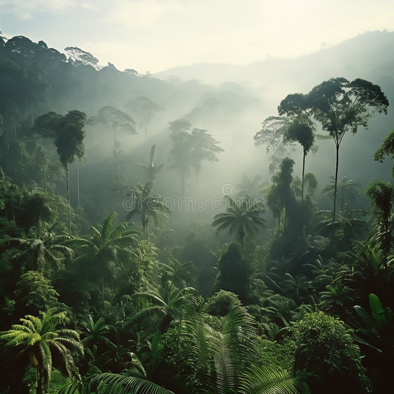 Rain forest stock illustration. Illustration of wilderness - 280330284