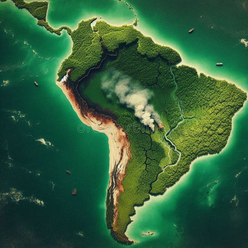 Amazon Rainforest South American Map Stock Photos - Free & Royalty-Free ...