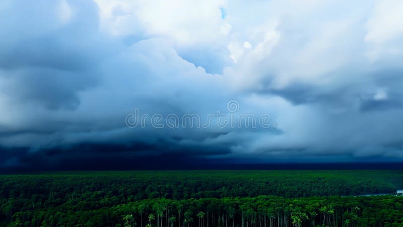 Amazon Rainforest and River, the Source of Oxygen for Ecology of Earth ...