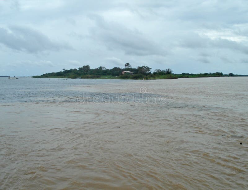 Amazon River stock image. Image of rivers, confluence - 36460383