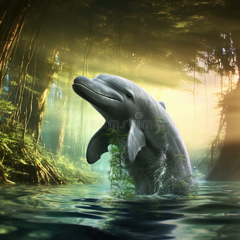 Amazon River Dolphin Stock Illustrations – 144 Amazon River Dolphin ...