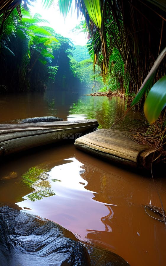 Amazon River Illustration Artificial Intelligence Artwork Generated ...