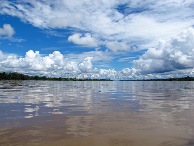 The Amazon River in Peru, South America Stock Image - Image of basin ...