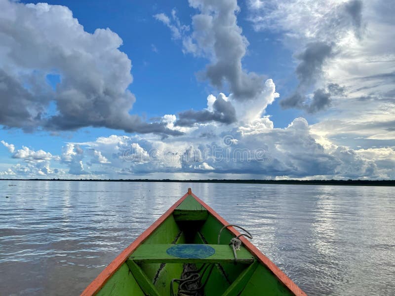 Amazon River Boat and Sky Still Life Stock Image - Image of ...