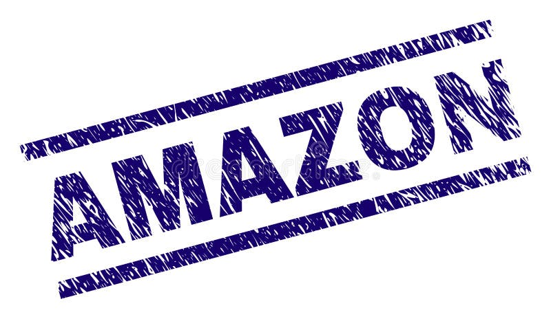 Scratched Textured AMAZON Stamp Seal Stock Vector - Illustration of ...