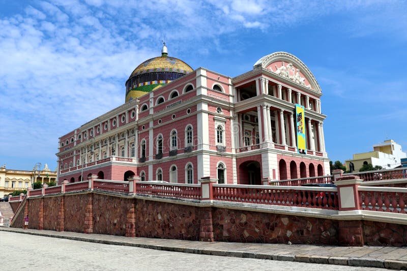 Amazon Theatre Teatro Amazonas - Manaus, Brazil Stock Image - Image of ...