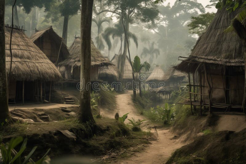 Amazon Village Stock Illustrations – 212 Amazon Village Stock ...