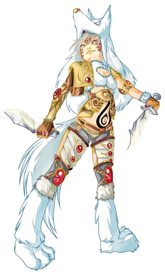 Amazon Warrior stock illustration. Illustration of isolated - 16544873