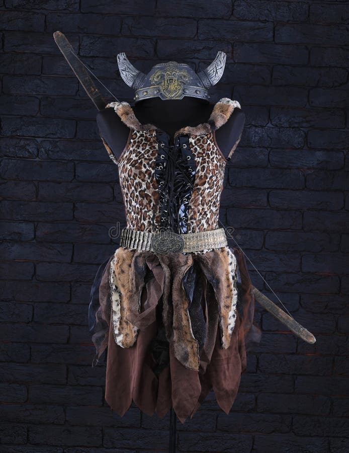 Amazon Warrior Clothing on Mannequin Stock Photo - Image of beauty ...