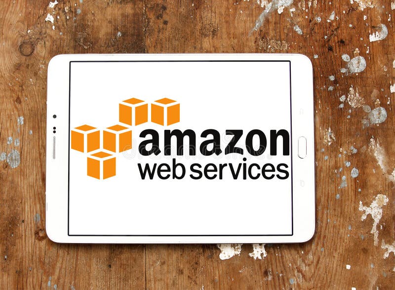 Amazon Web Services ,AWS, Logo Editorial Stock Photo - Image of full ...